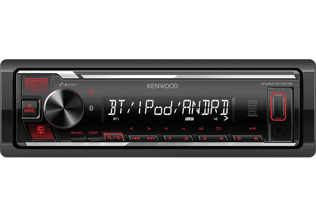 Kenwood KMM-BT205 - Digital Single Din Radio with Bluetooth | SBR Pro Sound