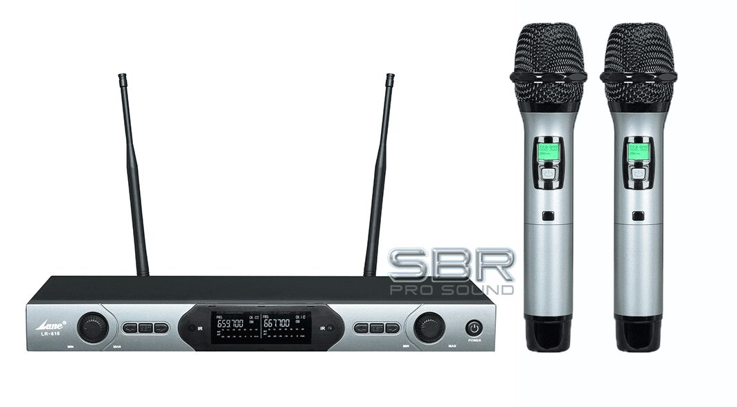 Lane LR-616 Dual Hand Wireless Microphone Set | SBR Pro Sound