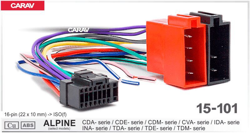 CarAV Harness For Alpine Radio Head Unit
