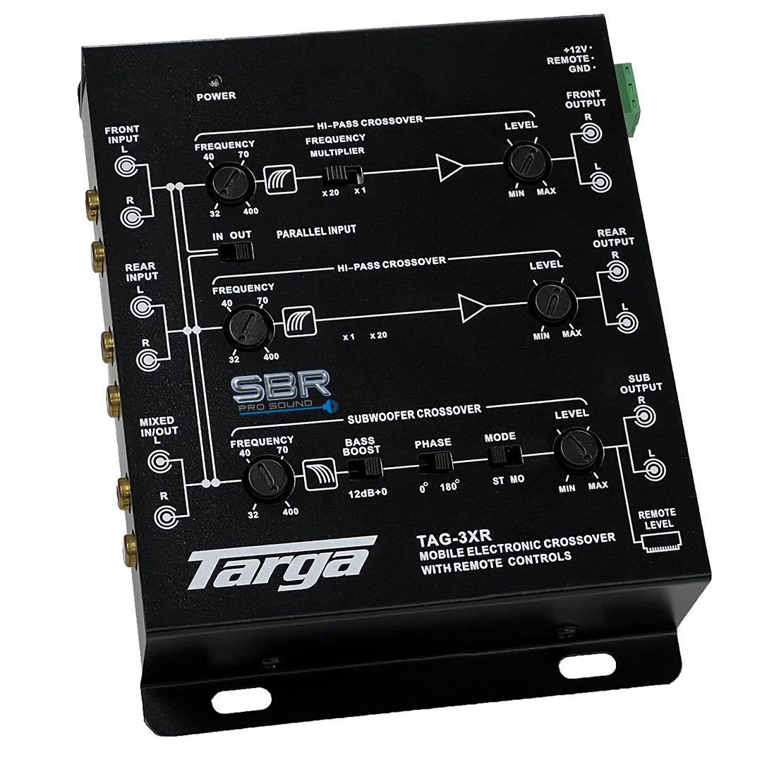 Targa TAG-3XRB 3way Crossover with Remote | SBR Pro Sound