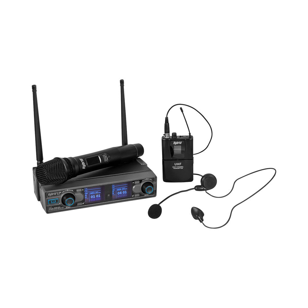 HYBRID UDV HANDHELD AND HEADSET MICROPHONE SET