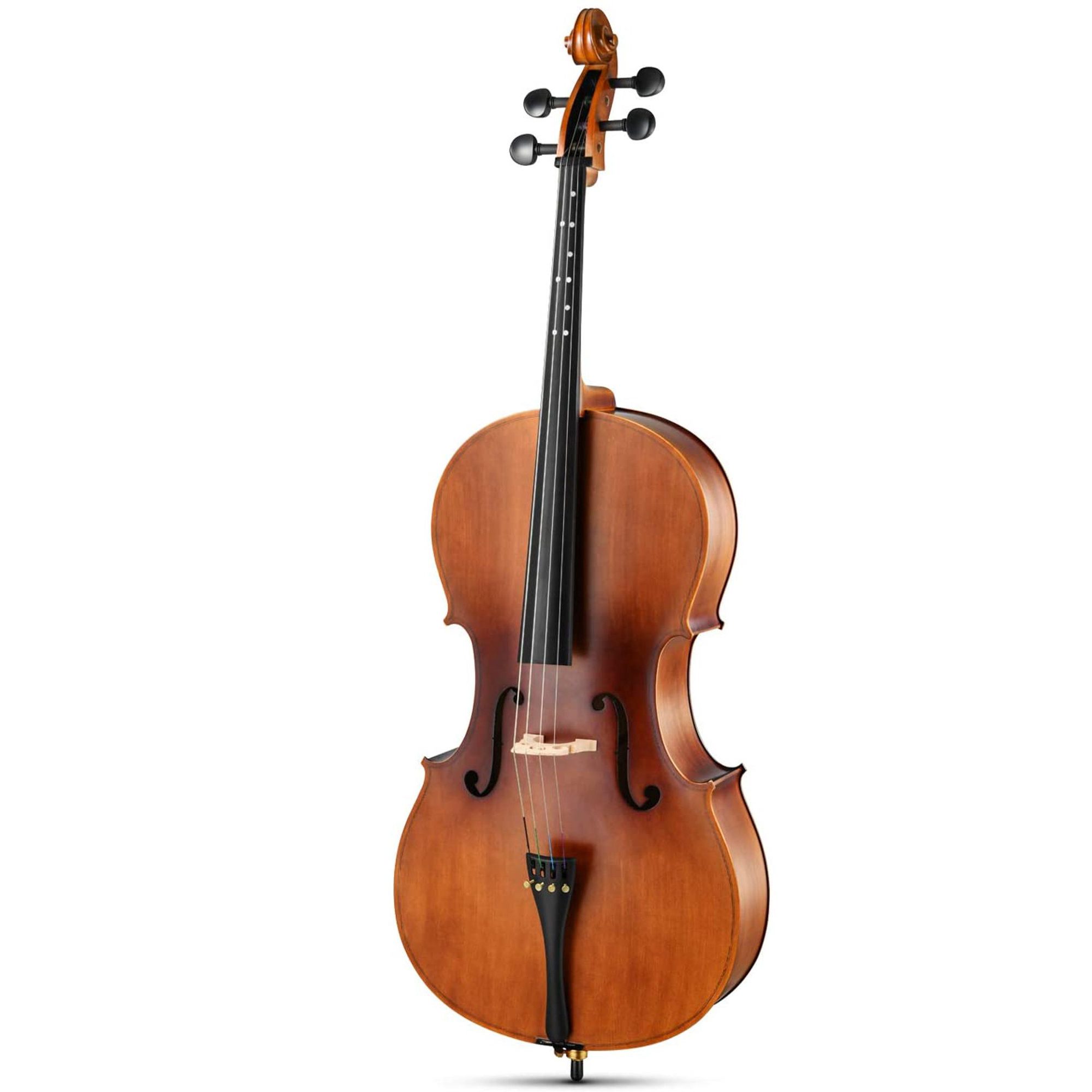 Zeff 4/4 Full Size Cello With Bow, End Pin, Rosin & Bag | SBR Pro Sound
