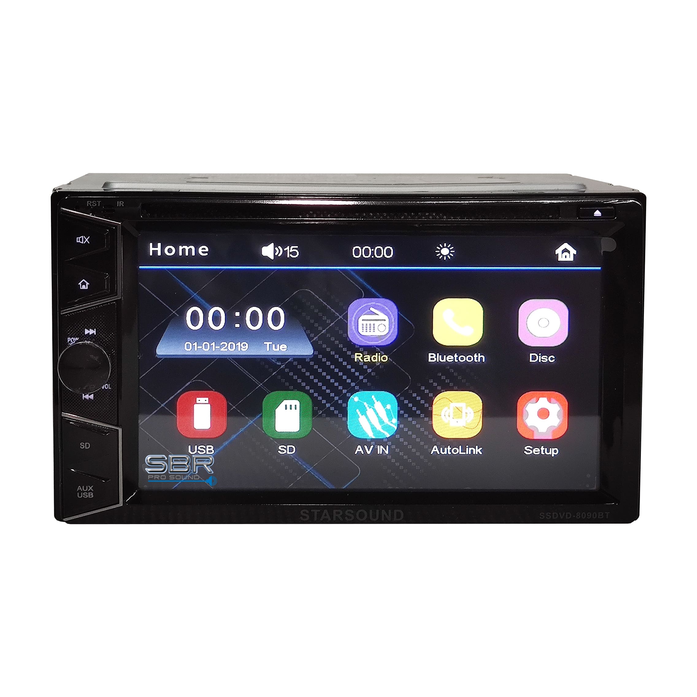 Starsound SSDVD-8090BT 6.2-Inch Double Din Radio With DVD | SBR Pro Sound