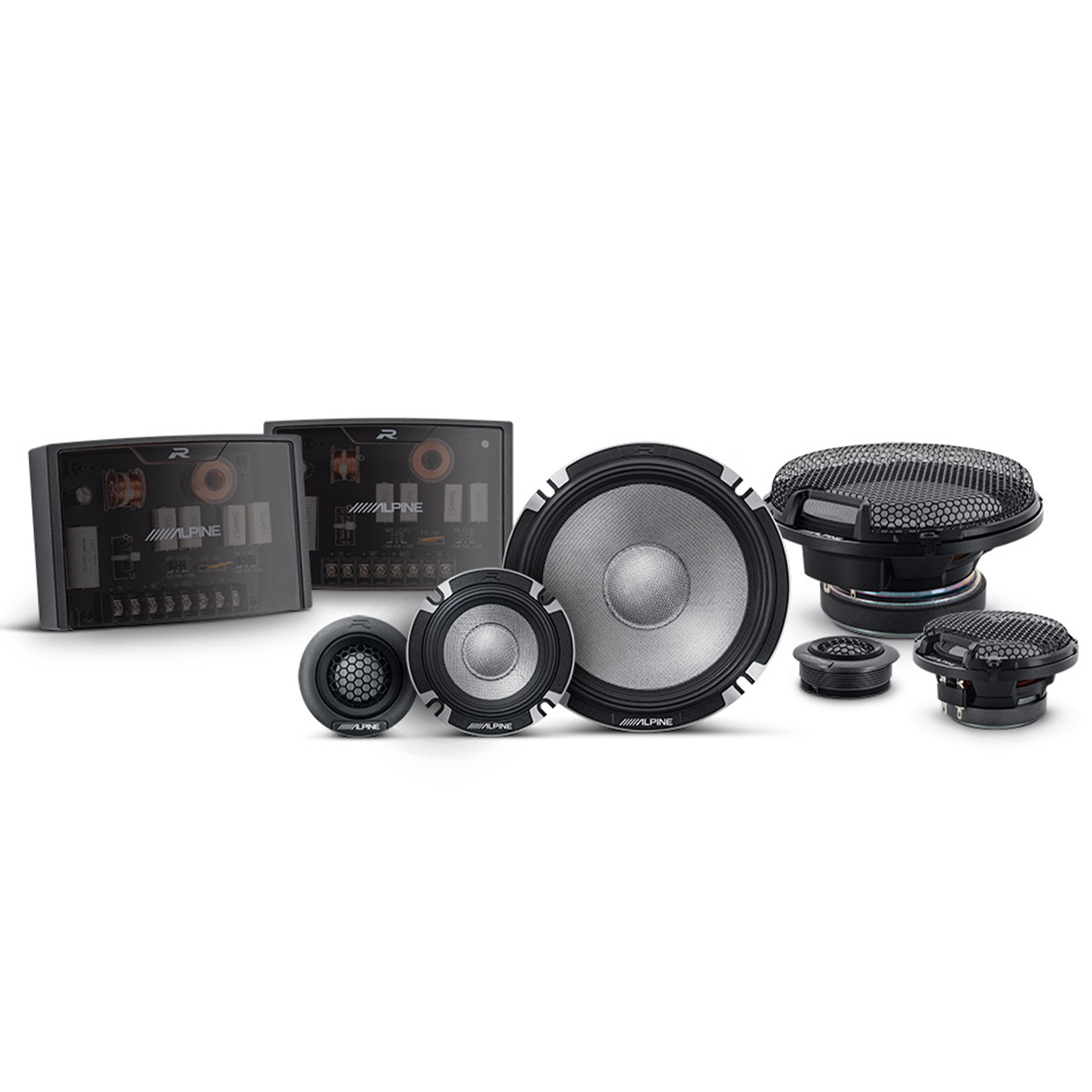 Alpine R-Series R2-S653 - 6.5-Inch 3-Way Pro Component Split System ...