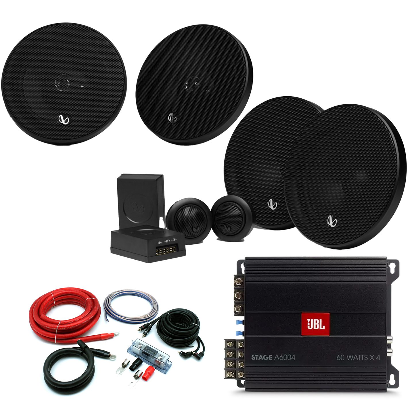 Infinity Alpha Combo Car Audio Package – 6.5-Inch Speakers, Amplifier ...