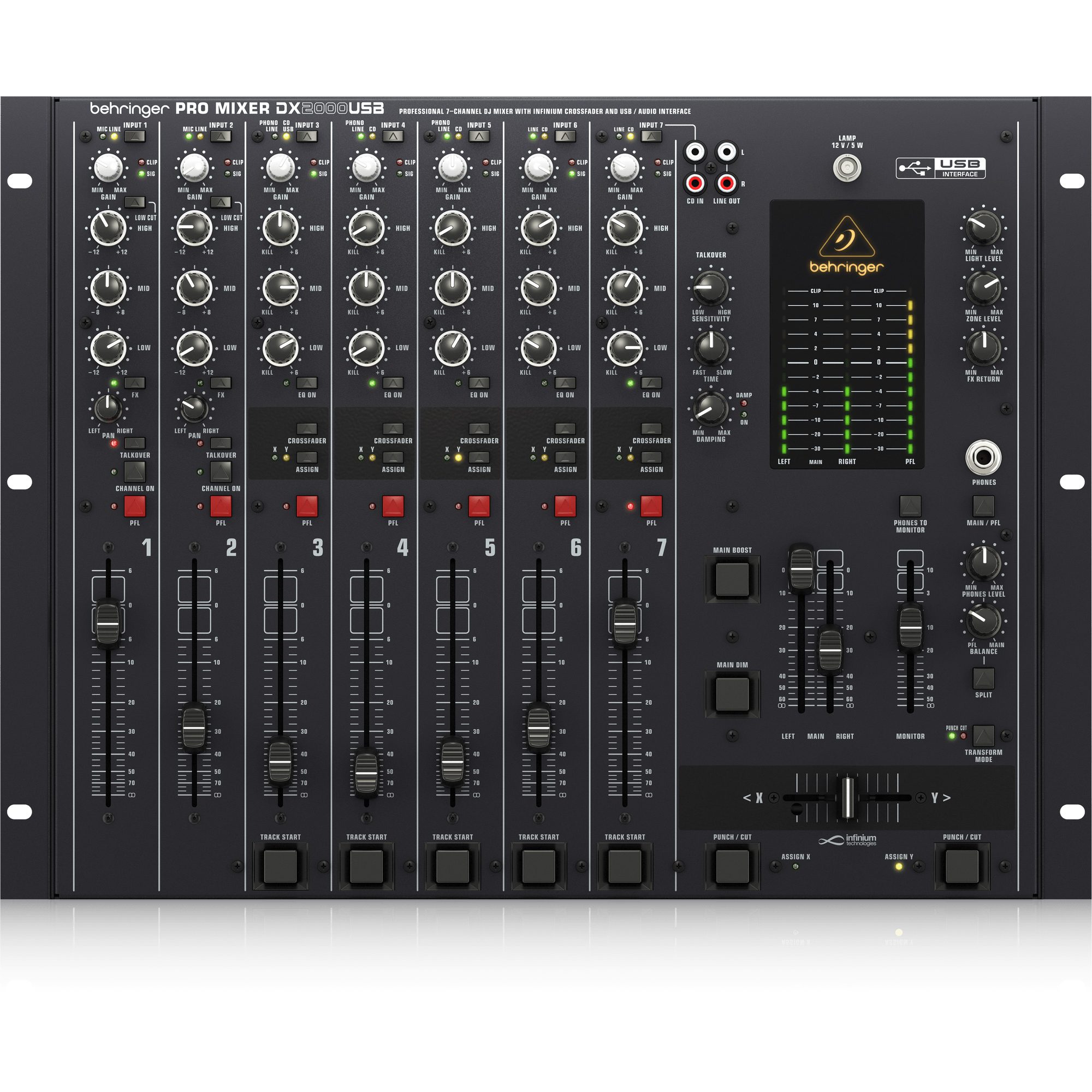 Behringer DX2000USB - Professional 7-Channel DJ Mixer | SBR Pro Sound