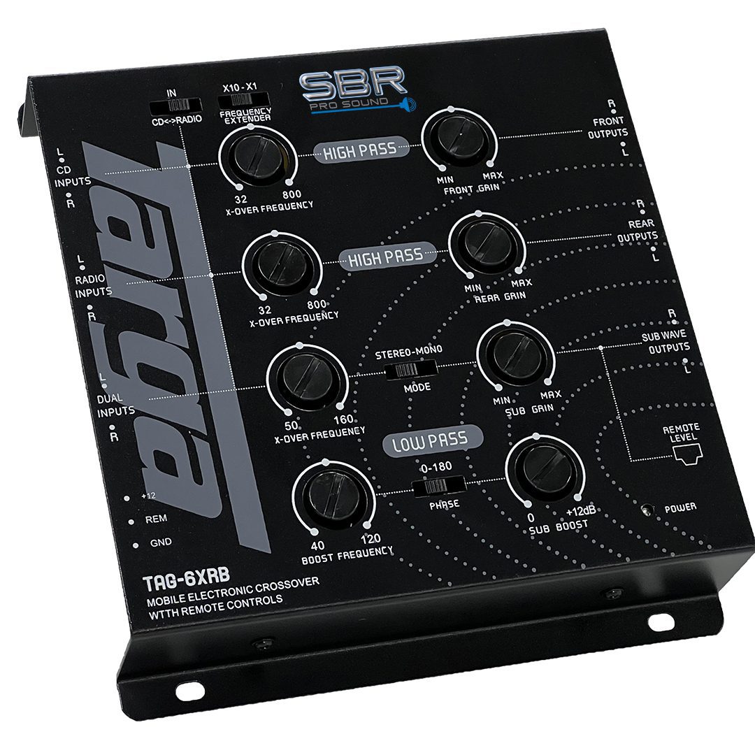 Targa TAG-6XR 3-Way Electronic Crossover with Remote Crossover With ...