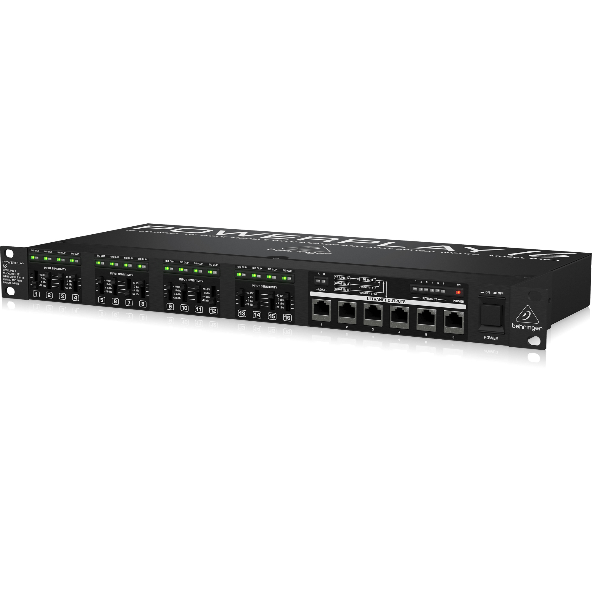 Behringer PowerPlay P16-I - 16-Channel 19'' Input Module | SBR Pro Sound