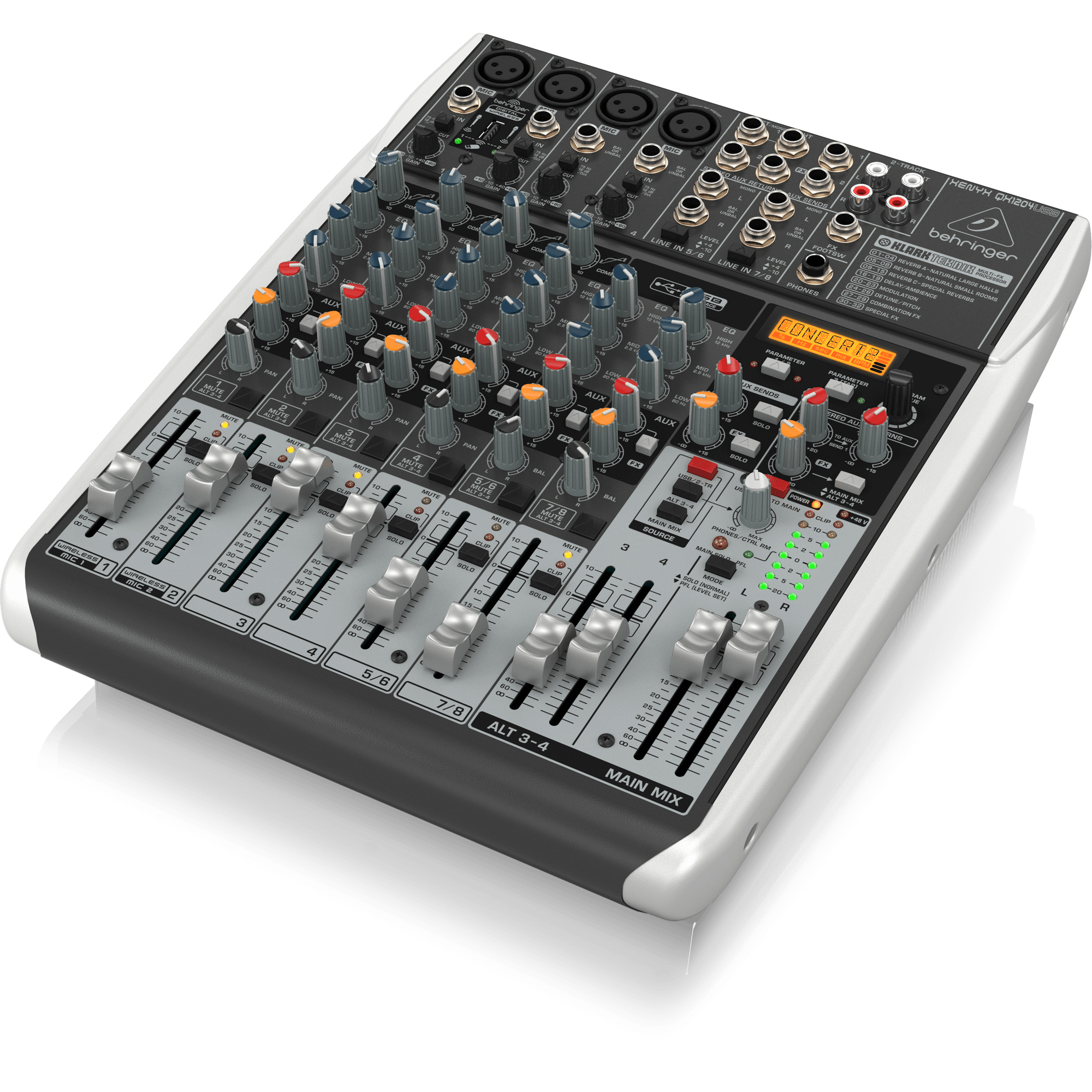 Behringer Xenyx QX1204USB - 12-Channel Mixer With Effects | SBR Pro Sound