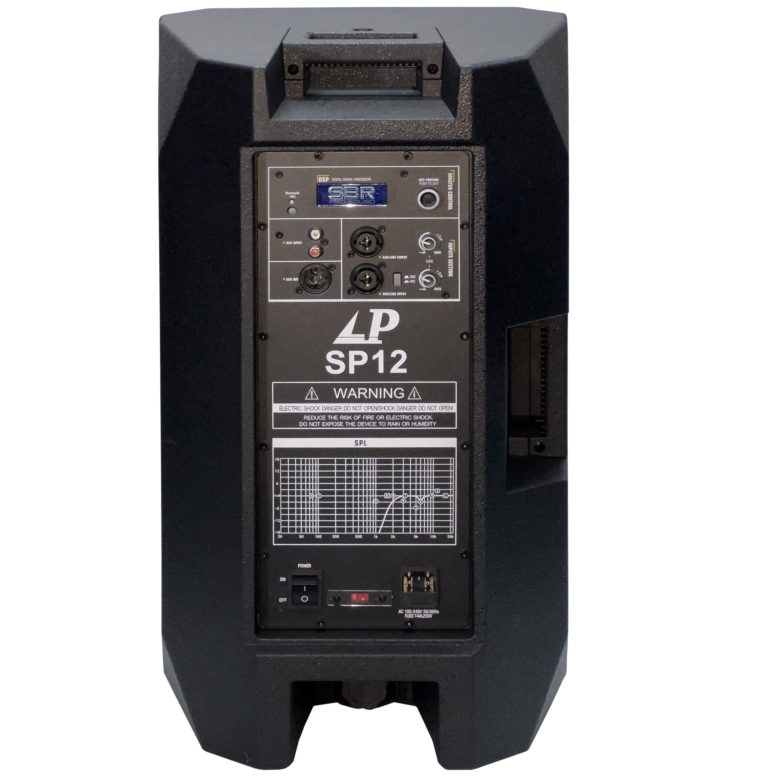 Lane Pro SP12A 12" 400Watt Powered Speaker W/DSP & BT | SBR Pro Sound