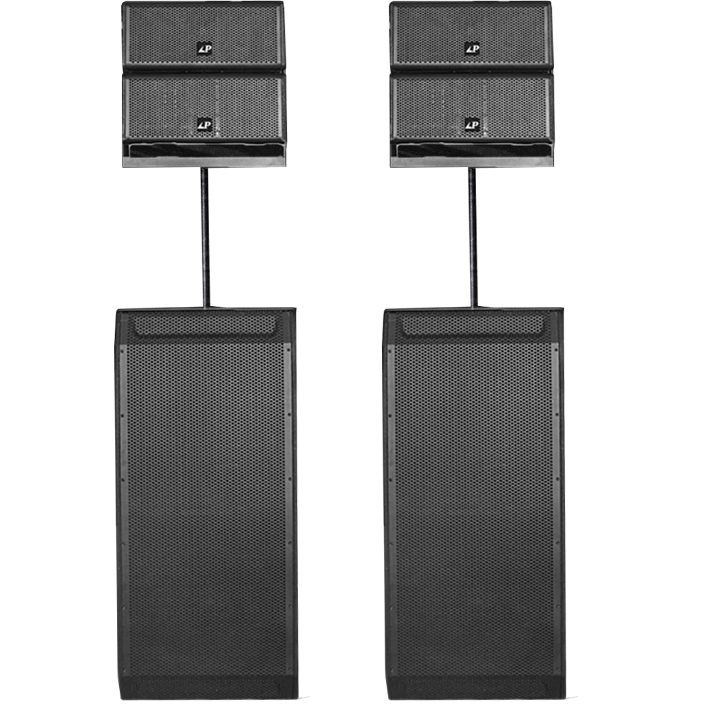 Lane Pro X-Array 18-282DSP 12800W Powered Dual 18 Line Array SBR Pro Sound