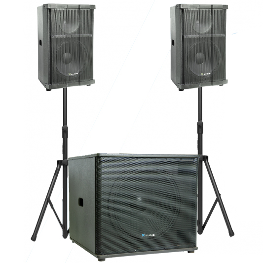 X-Audio DJ-1812 Powered DJ Speaker System | SBR Pro Sound