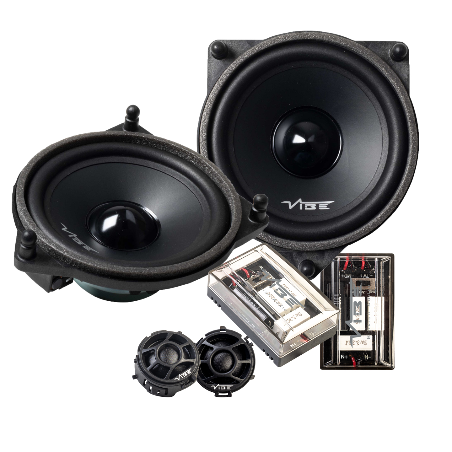 Vibe OptiSound Merc4C-V2 - 4-Inch Component Split System for Mercedes ...