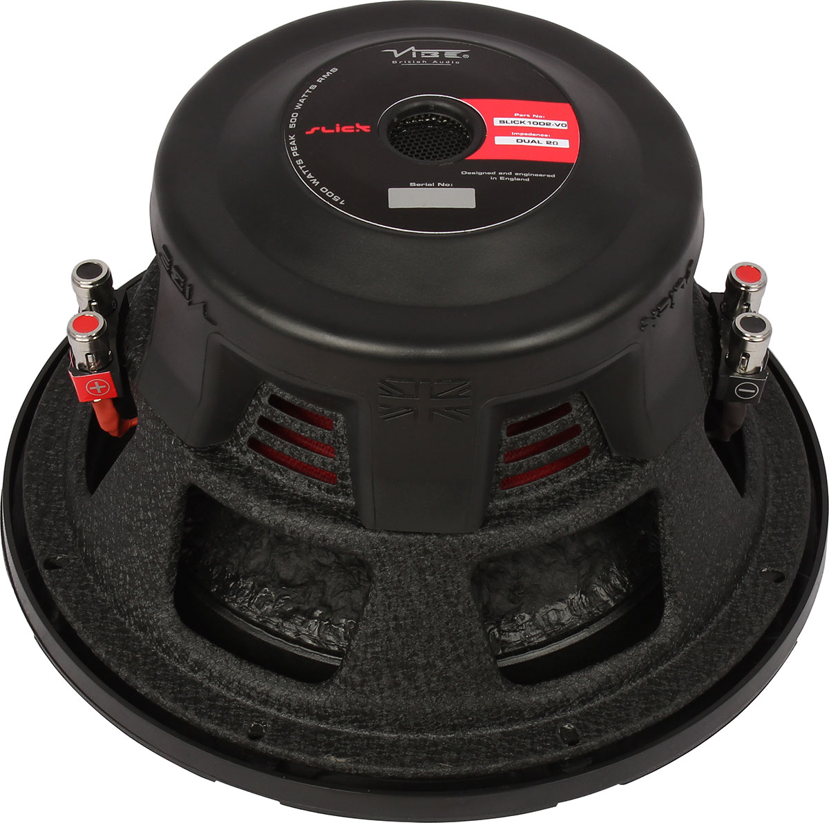 Vibe Slick 10D2-V0 - 10-Inch 500Watt RMS Dual 2 Ohm Subwoofer | SBR Pro ...