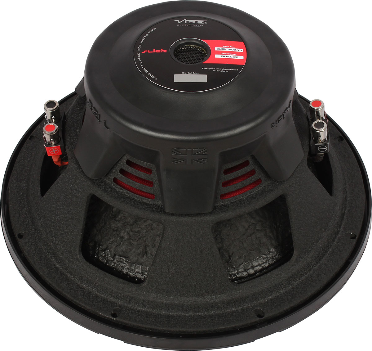 Vibe Slick 12D2-V0 - 12-Inch 500Watt RMS Dual 2 Ohm Subwoofer | SBR Pro ...