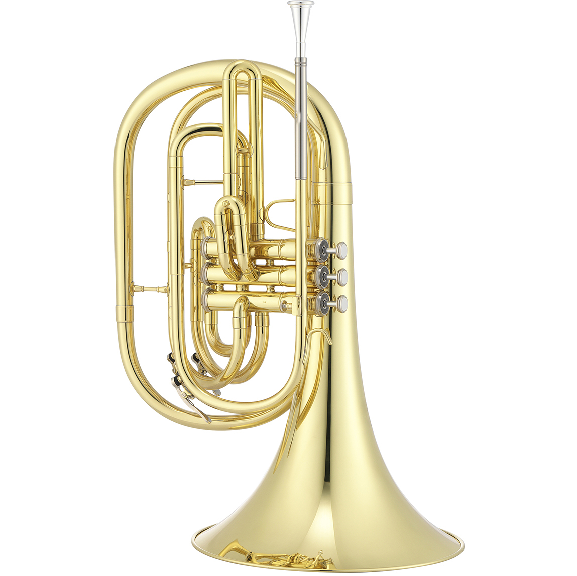Century Marching French Horn Lacquer-Lacquer-Plated 3-Valve | SBR Pro Sound