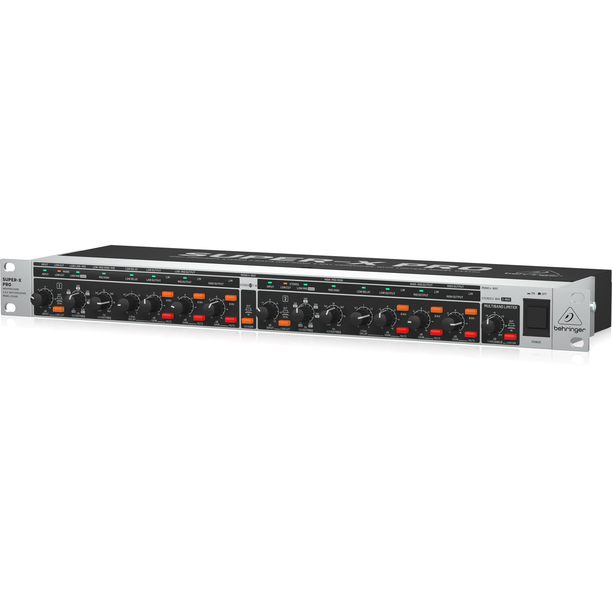 Behringer CX3400 Stereo 2-Way/3-Way/Mono 4-Way Crossover | SBR Pro Sound