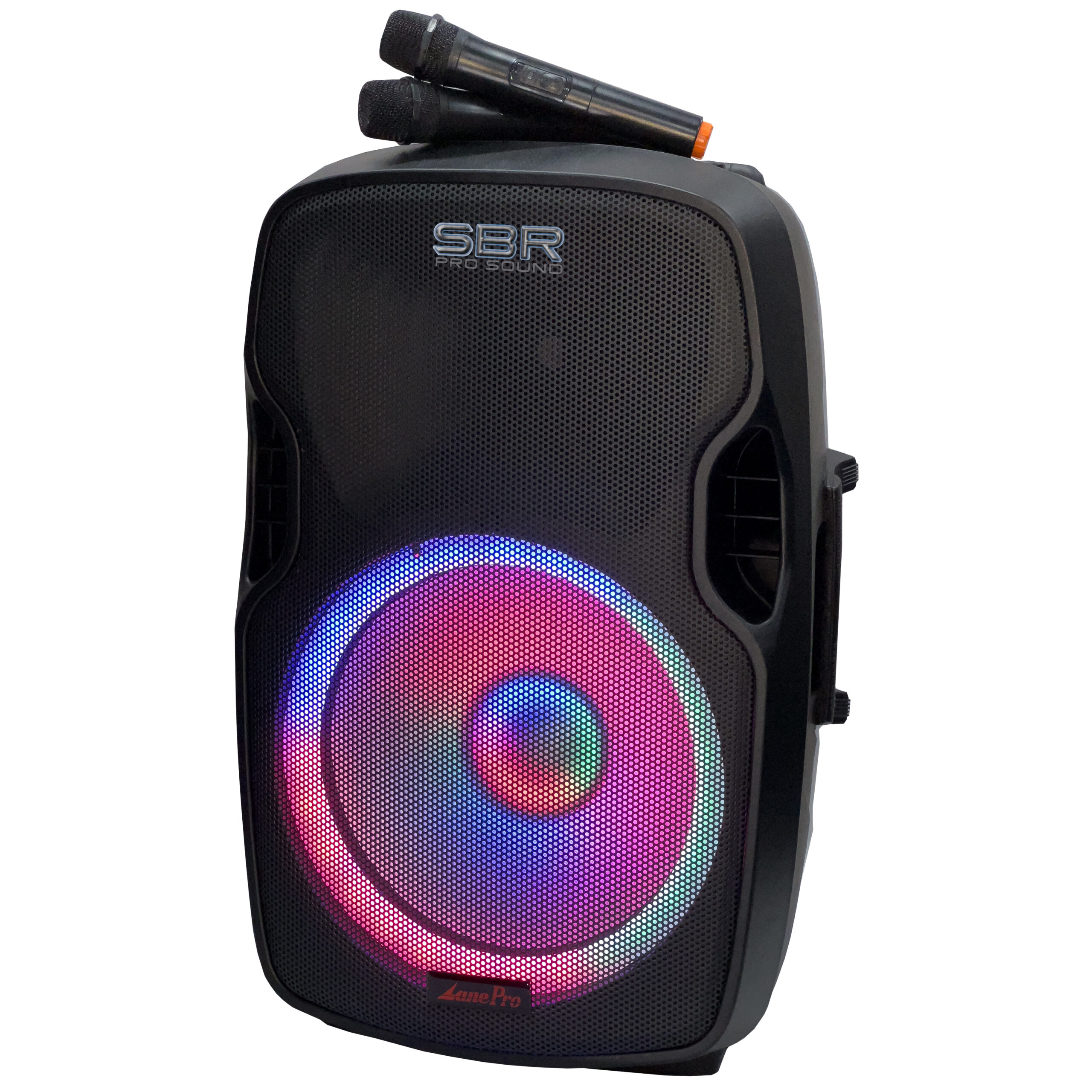 Lane JR-10 15" Battery Powered Portable PA System With Mics | SBR Pro Sound