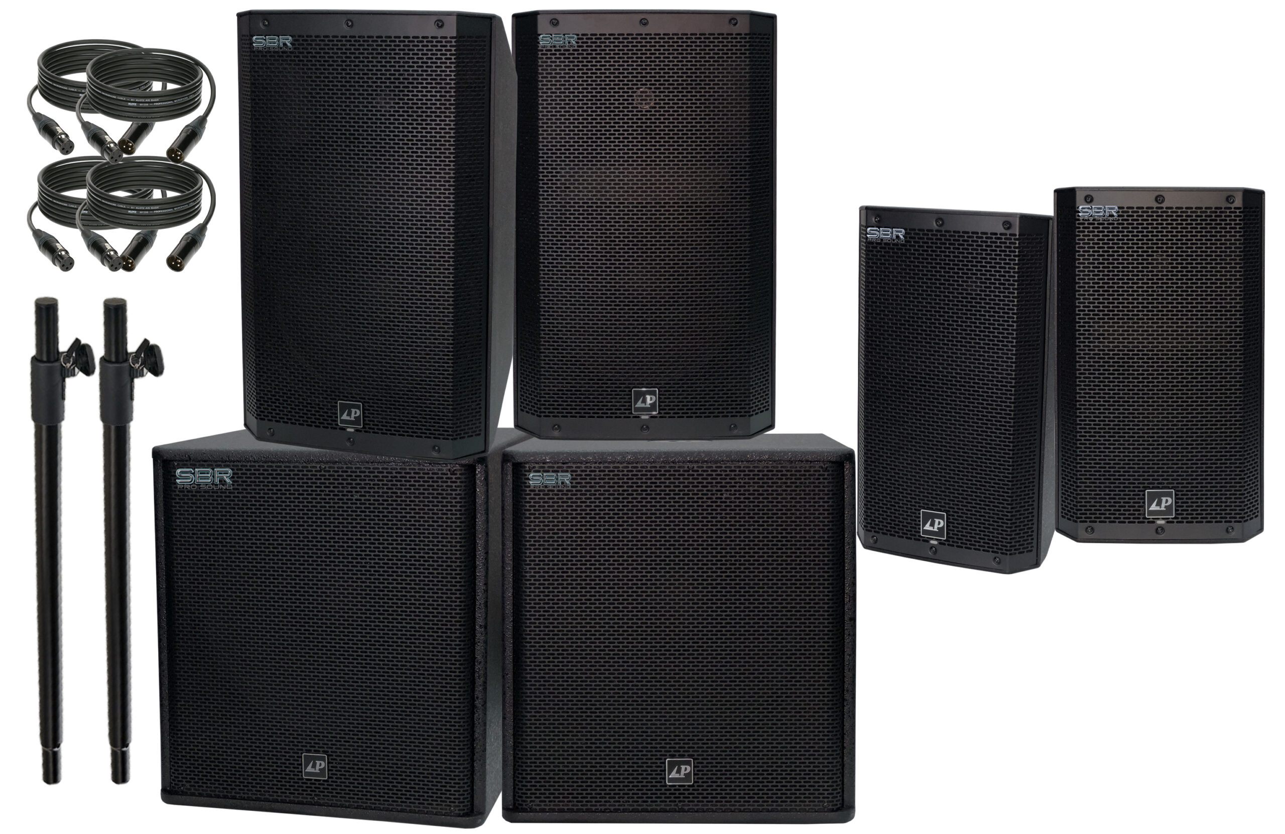 Lane Pro Active PA Speaker System Combo | SBR Pro Sound