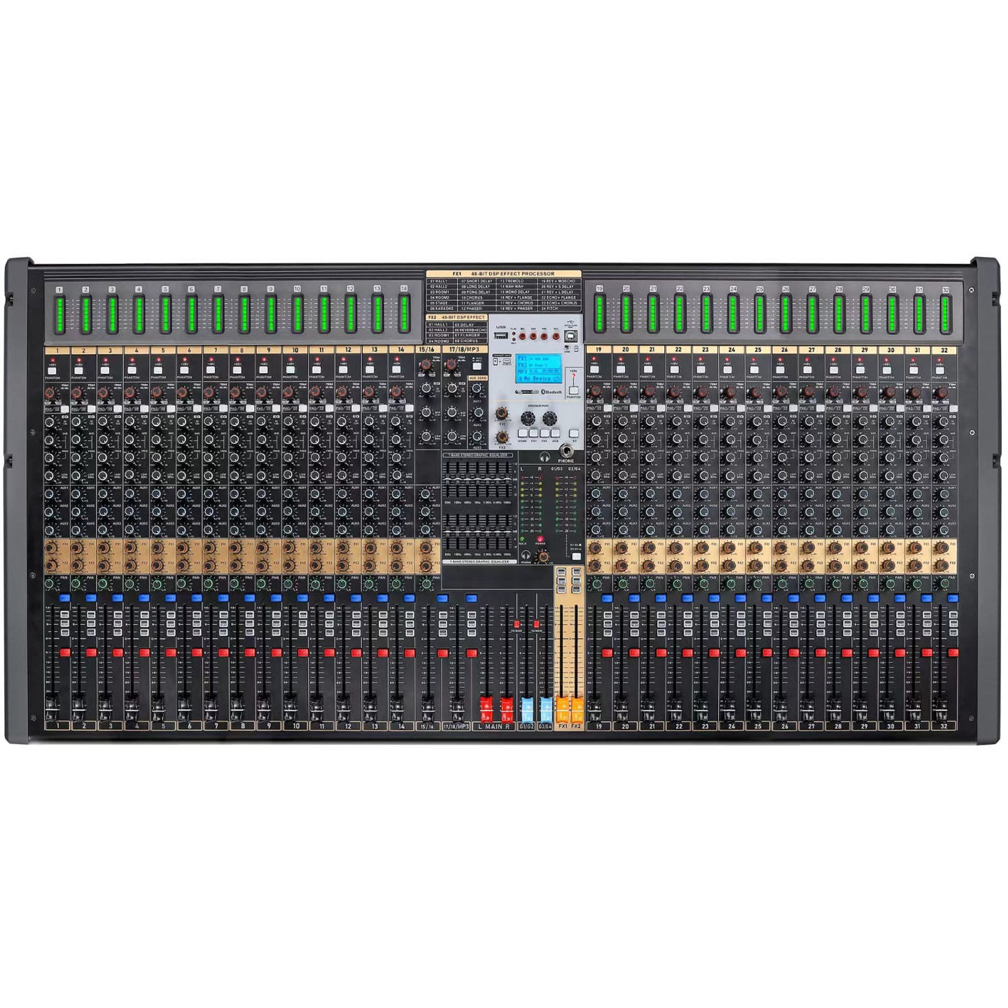 Lane Pro TFB-32 Professional 32-Channel Desk Mixer | SBR Pro Sound