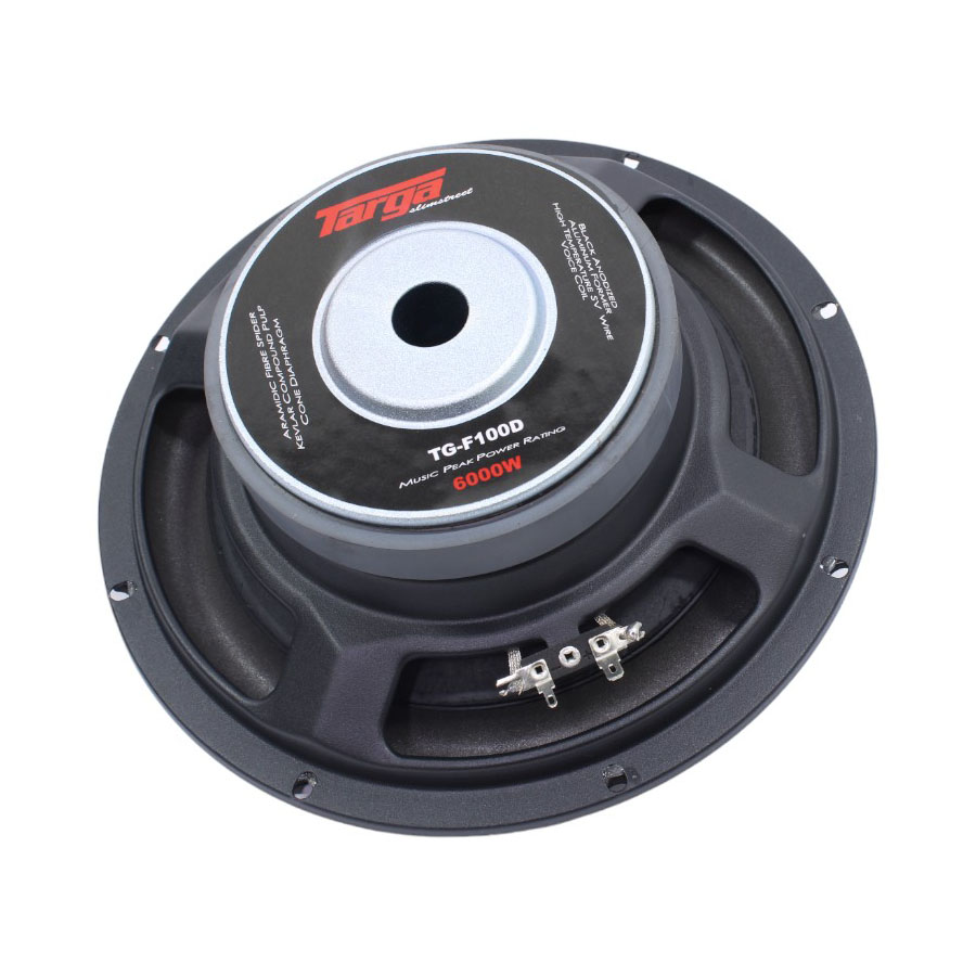 Targa TG-F100D 10″ 6000Watt DVC Slim Subwoofer | SBR Pro Sound