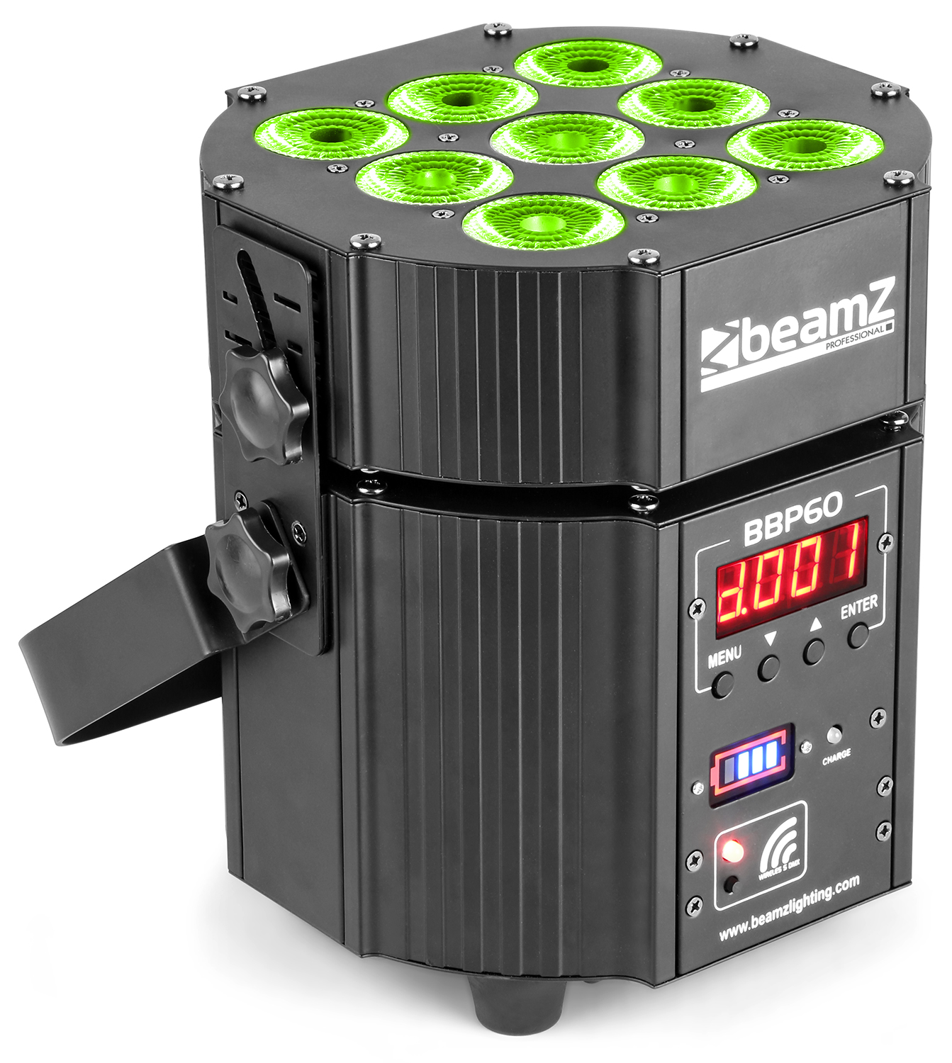 beamZ 150.587 BBP60 Uplighter Set of 6 in Flightcase | SBR Pro Sound