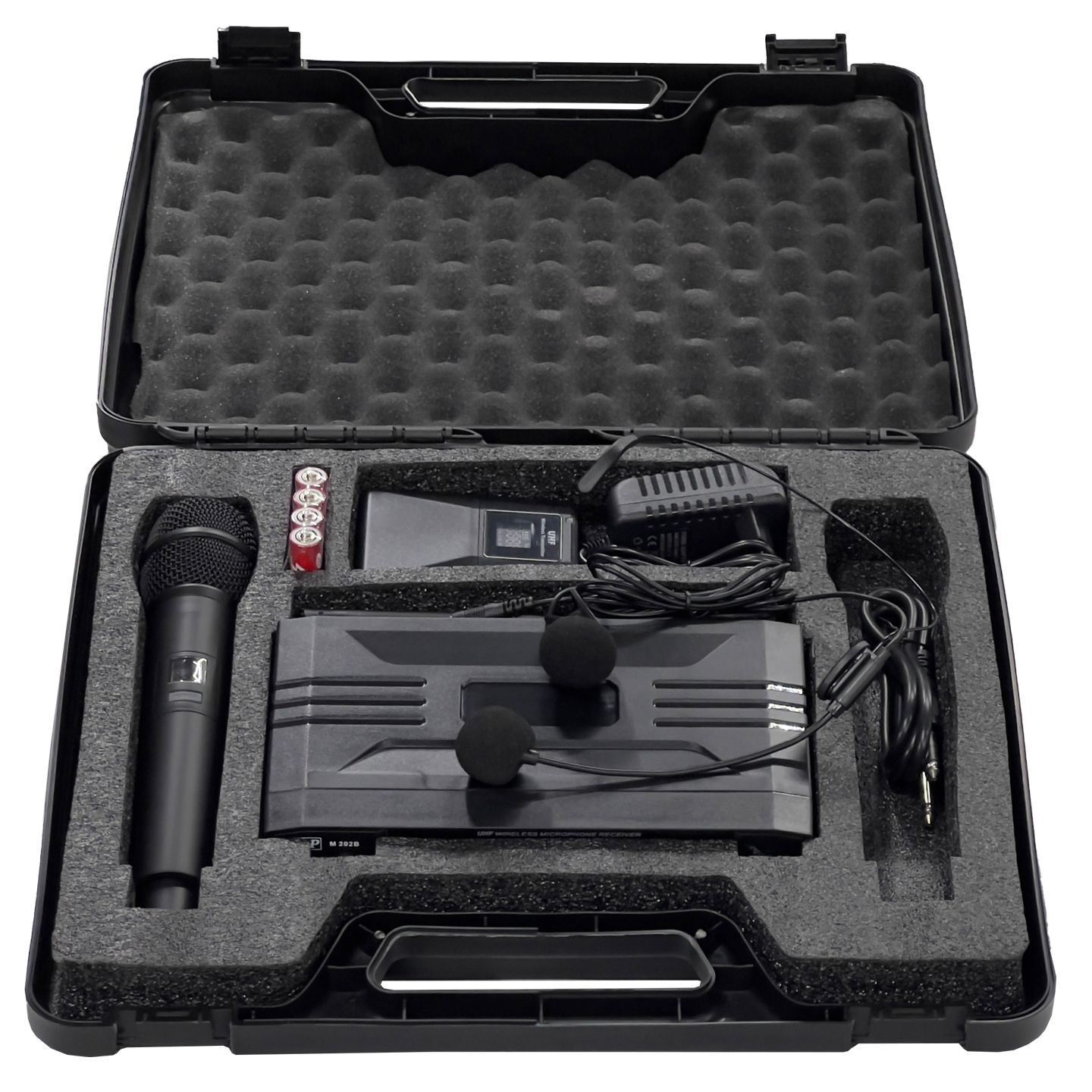 Lane M202 Dual Handheld Wireless UHF Microphone System | SBR Pro Sound