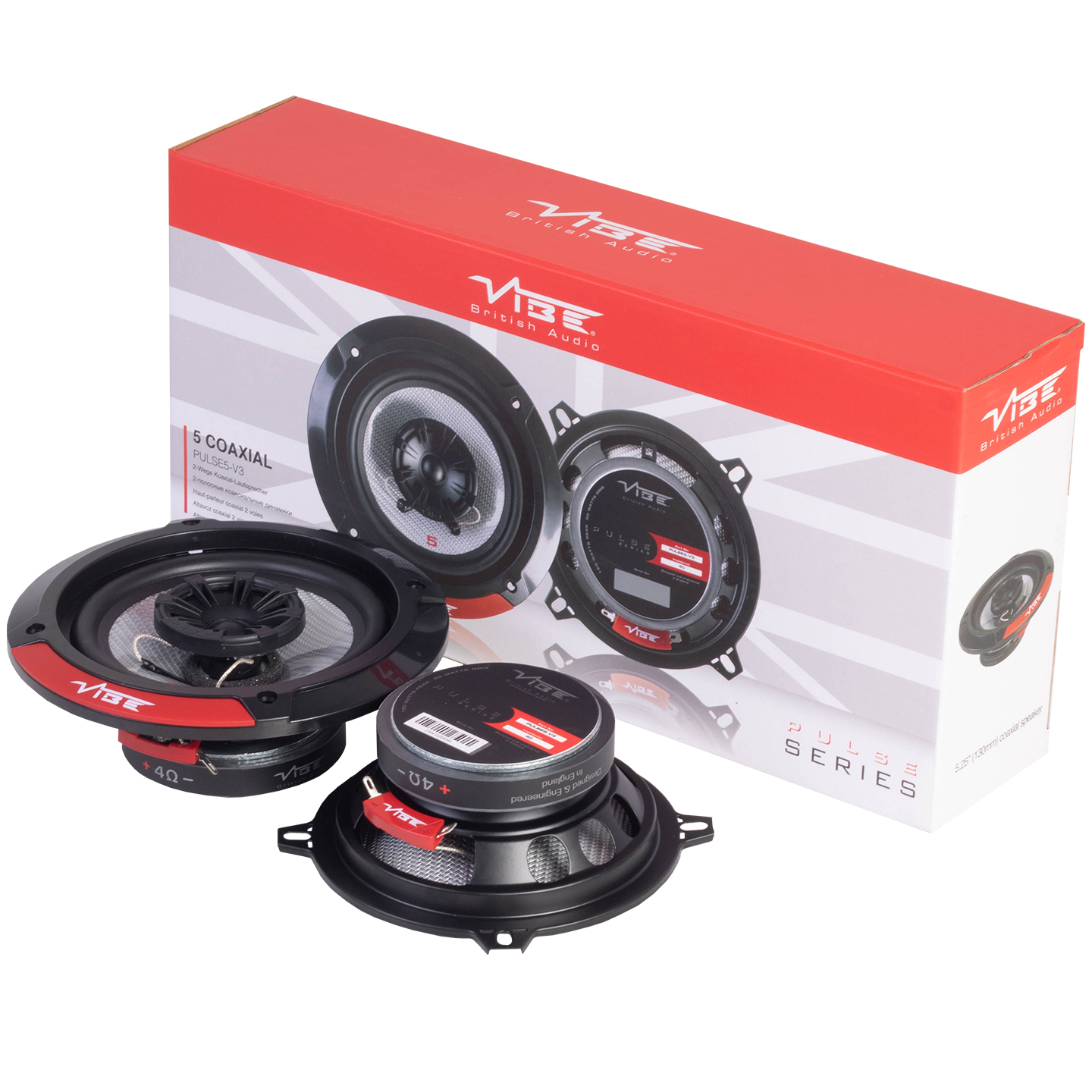 Vibe Pulse 5-V3 - 5.25-Inch 50Watt 2-Way Coaxial Speakers | SBR Pro Sound