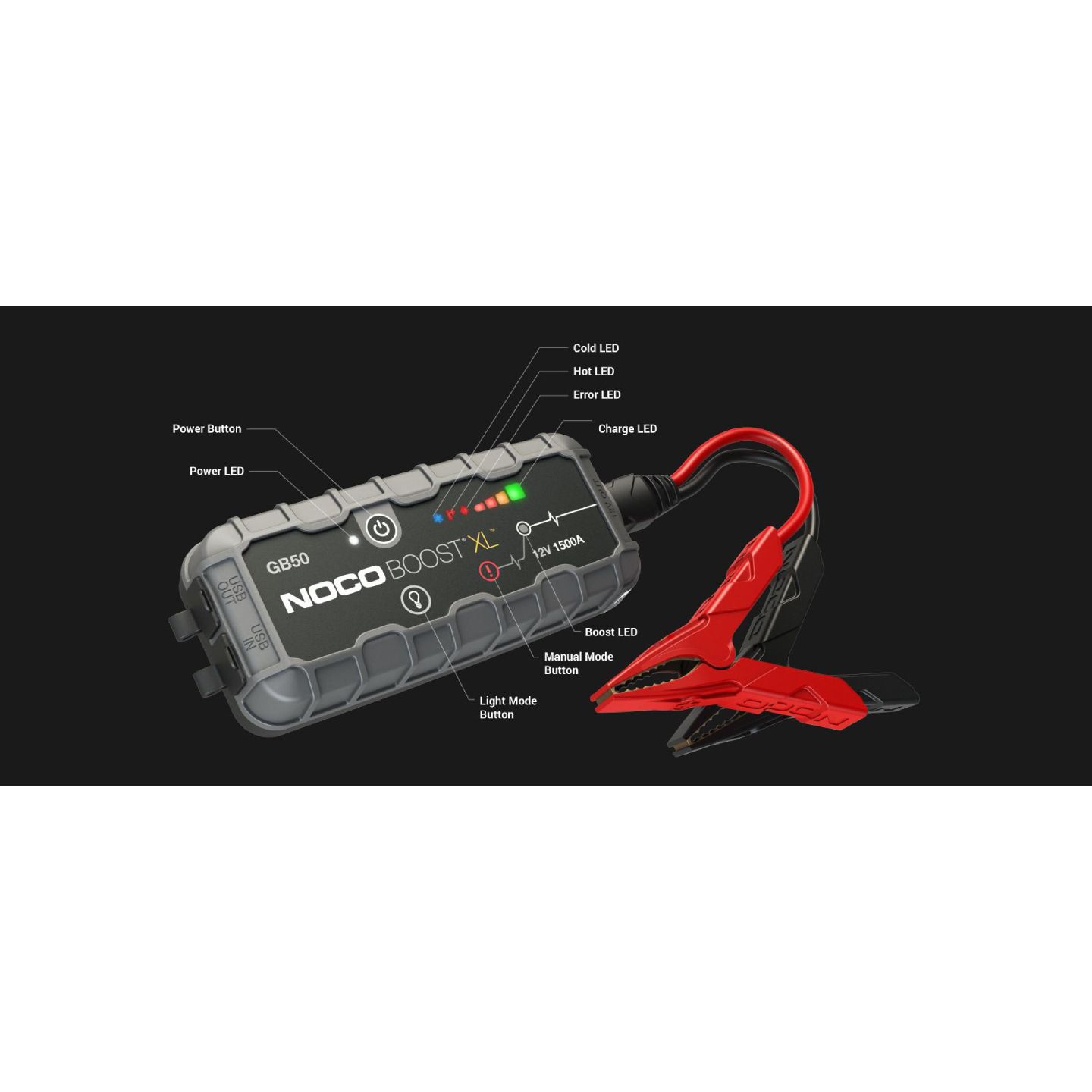 NOCO Boost XL GB50 1500 Amp UltraSafe Lithium Jump Starter| SBR Pro Sound