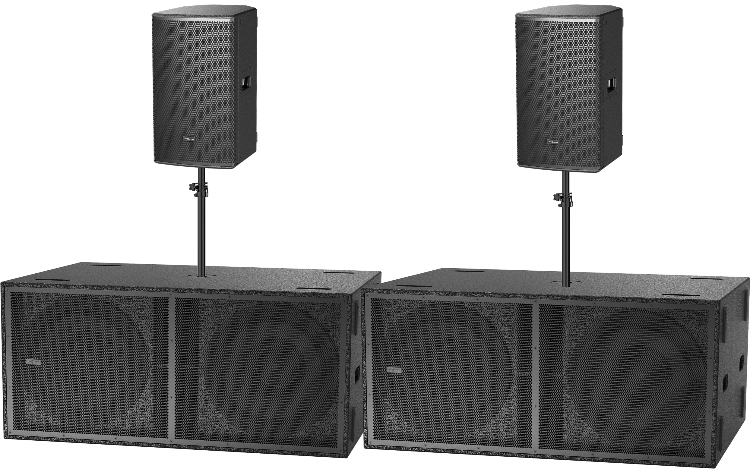 Audiocenter Gig Rig 3 | 4700W RMS Powered PA Speaker System | SBR Pro Sound