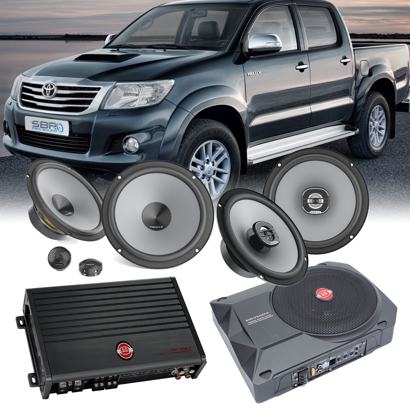 Stage 1 - Toyota Hilux 2011-2015 | SBR Pro Sound