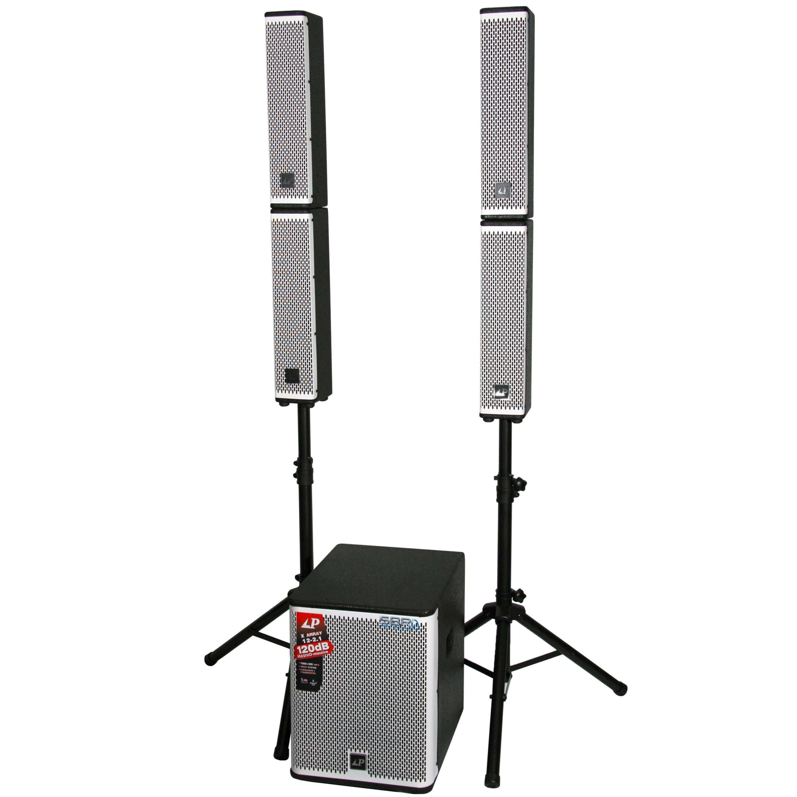 Lane Pro X-Array 12 2.1 12" Portable Powered Column Array| SBR Pro Sound