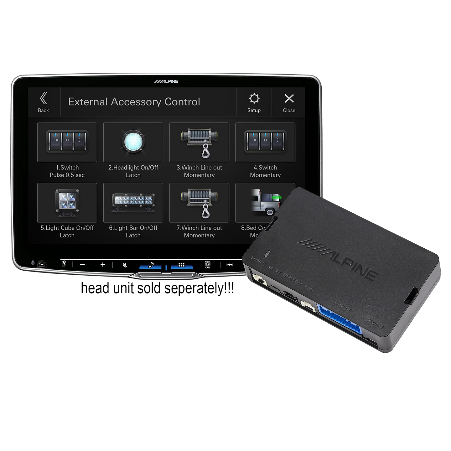 Alpine KAC-001 - 8-Input Accessory Controller Module| SBR Pro Sound