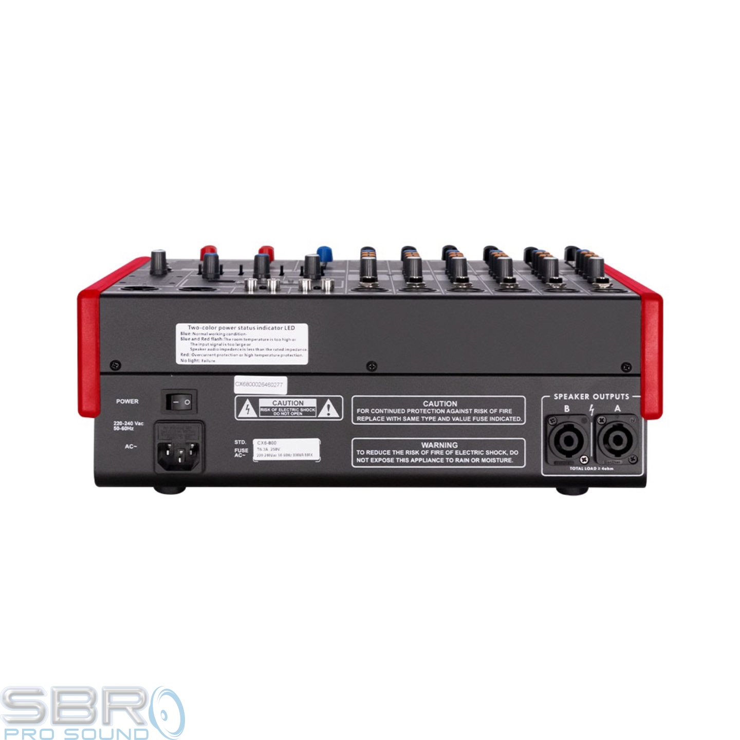 XMAX CX6-800 6 Channel Powered Mixer | SBR Pro Sound
