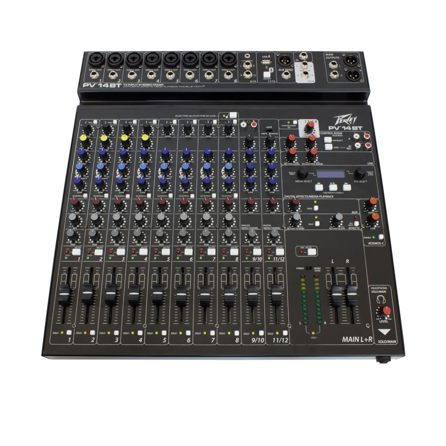 Peavey Pv14 BT 14 Channel Compact Mixer with Bluetooth | SBR Pro Sound