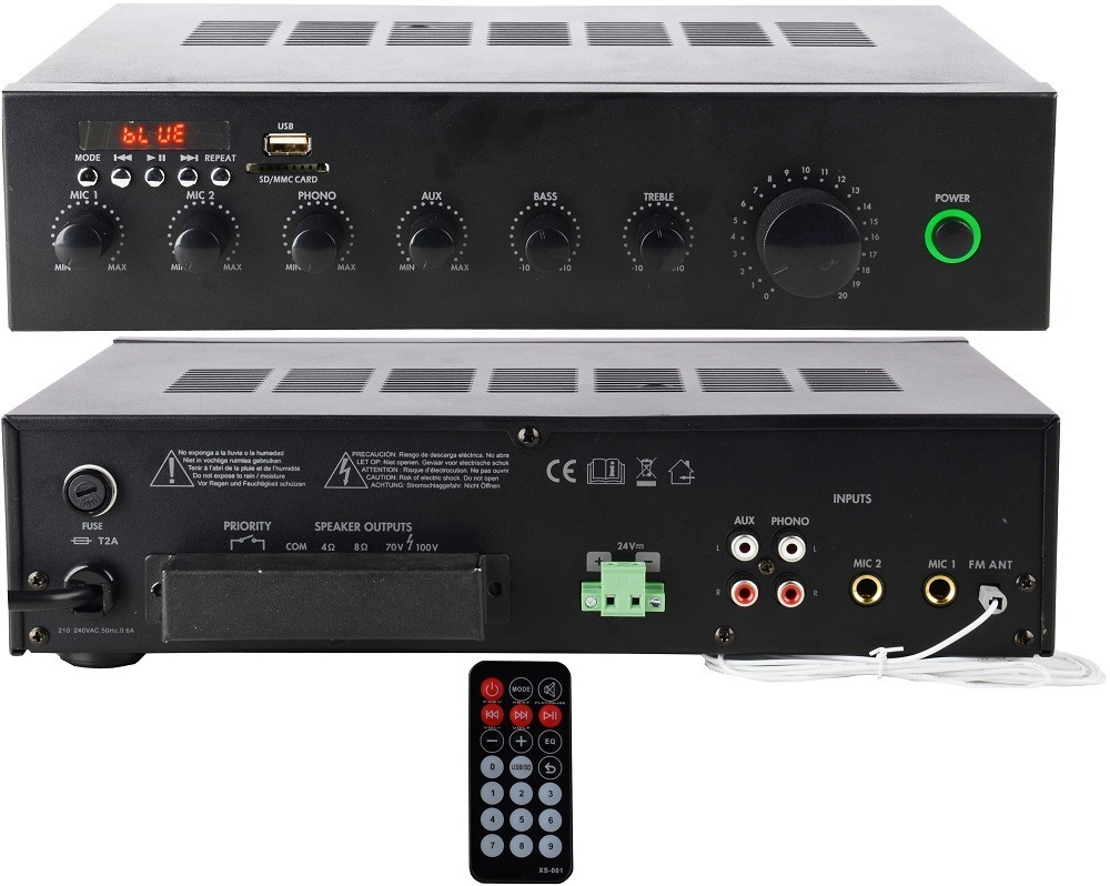 Lane Pro PA-60DC - 60Watt Line Voltage PA Amplifier| SBR Pro Sound