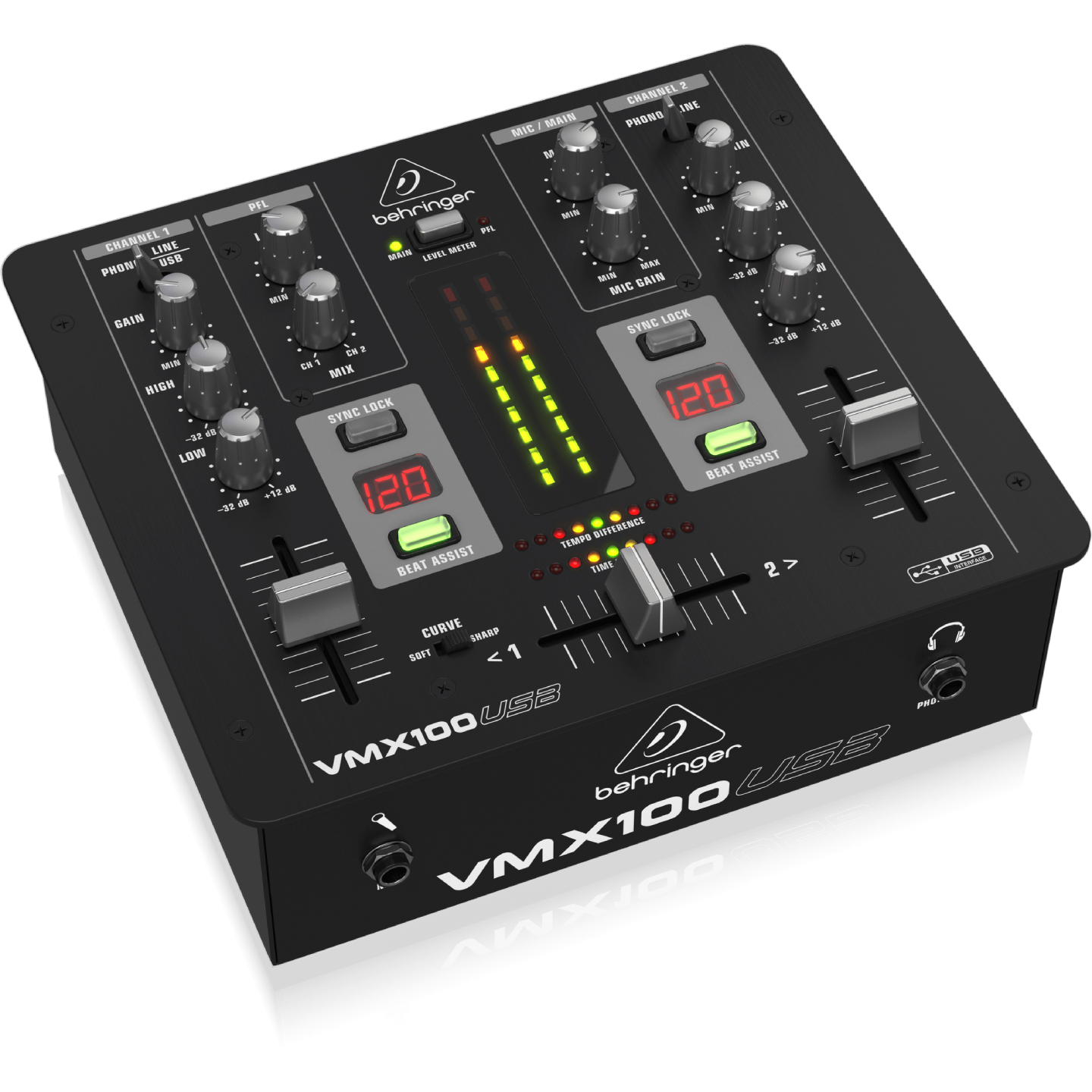 Behringer VMX100USB - Professional 2-Channel DJ Mixer | SBR Pro Sound