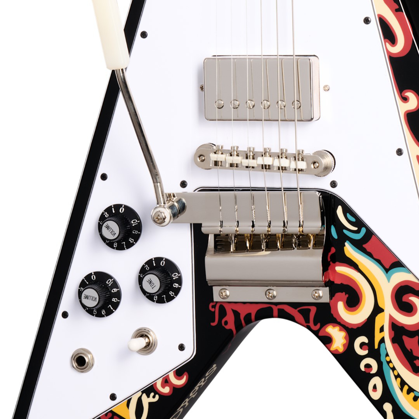 Epiphone ECJHFV-EB-L Jimi Hendrix Love Drops Flying V Ebony-L | SBR Pro ...